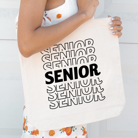 shop jade vella | Bags | Senior Graduation 0 Organic Cotton Canvas Tote ...